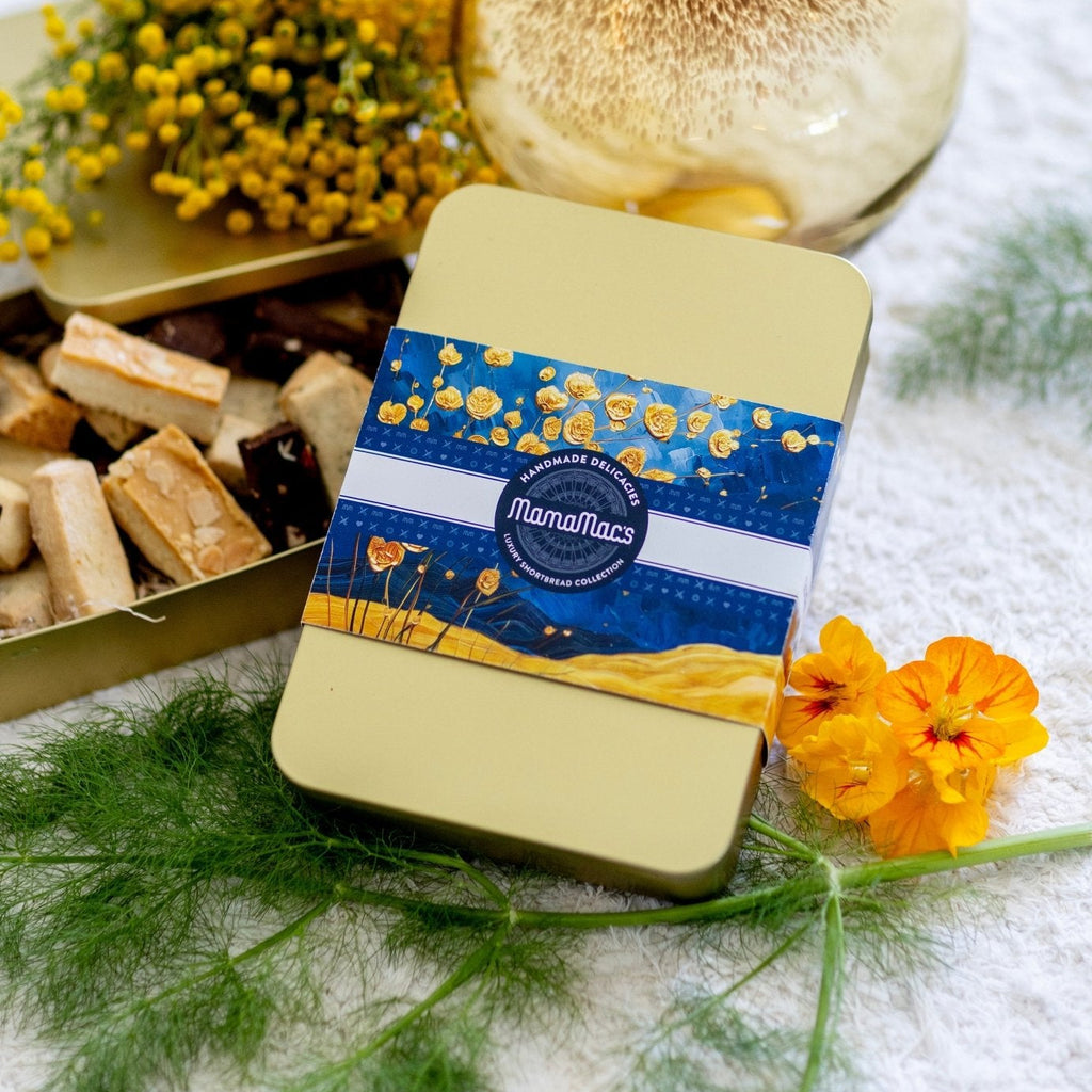 Luxury Shortbread Collection Blue Tin | Mamamac's – Mamamacs